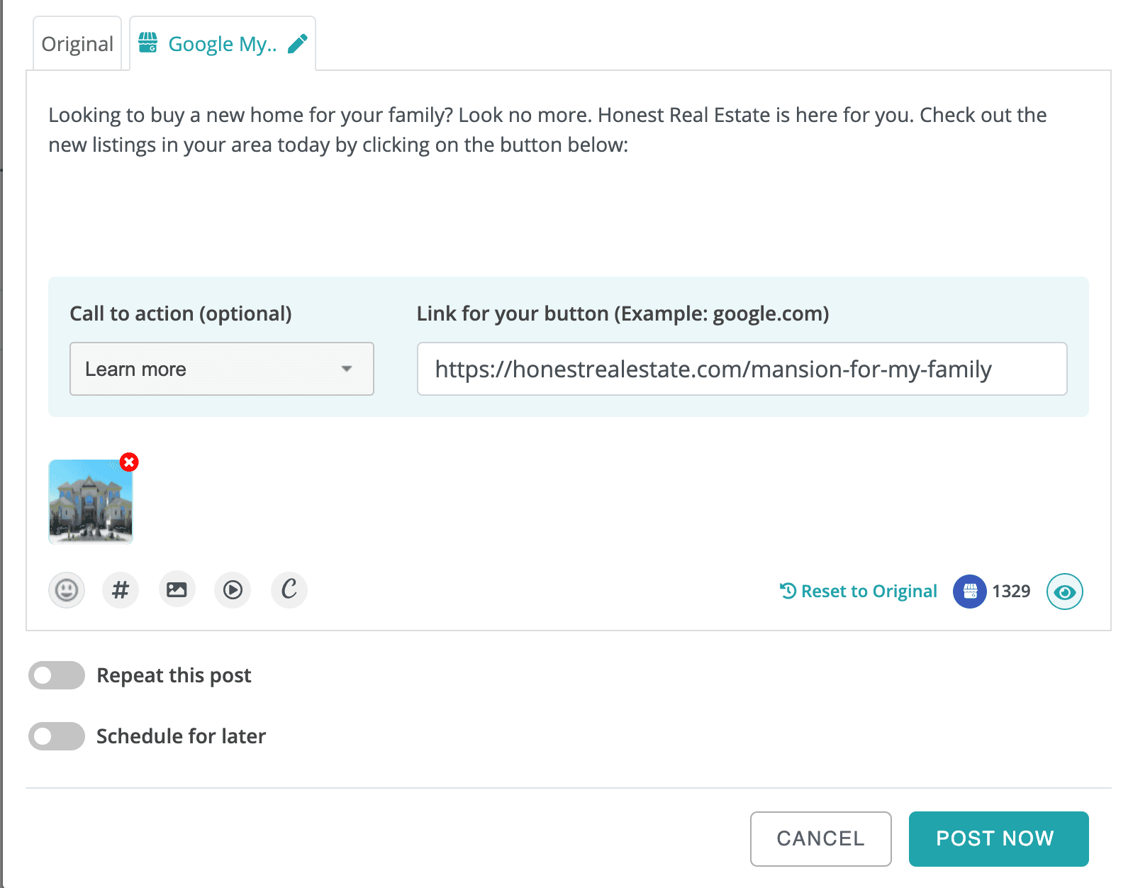 Google My Business Post Image Size Guide